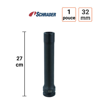 Douille à chocs 1 pouce extra longue 32 mm - GarageGagnant.com